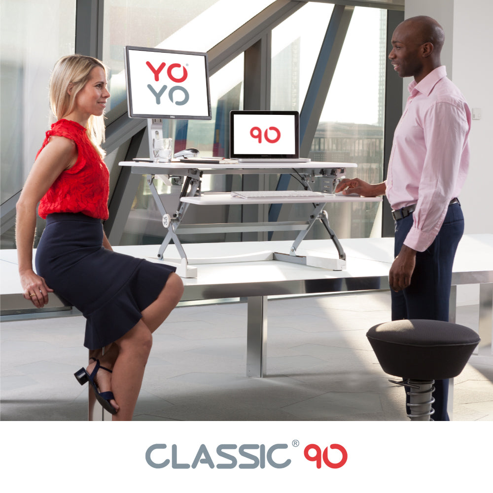 Yo-Yo DESK® 90 Standing Desk Converter, Desk Riser for Sit-Stand Working