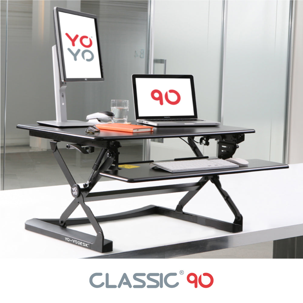 Yo-Yo DESK® 90 Standing Desk Converter, Desk Riser for Sit-Stand Working