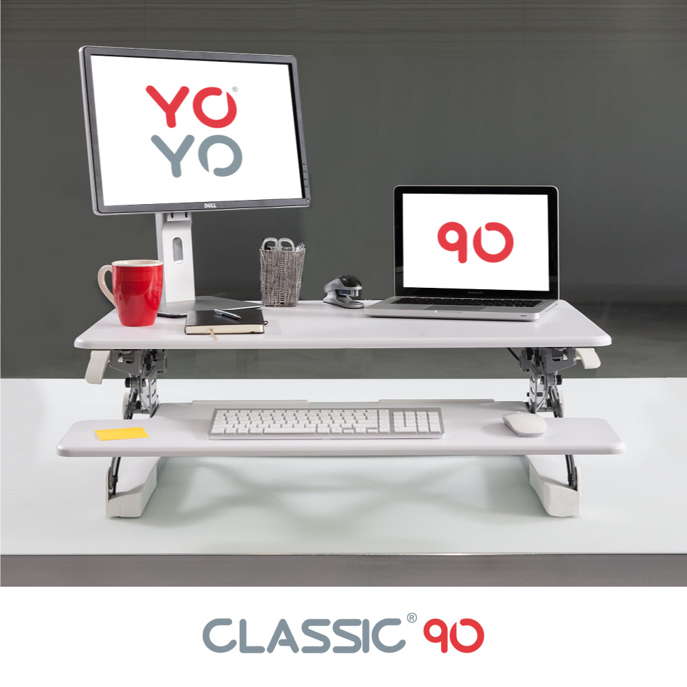 Yo-Yo DESK® 90 Standing Desk Converter, Desk Riser for Sit-Stand Working