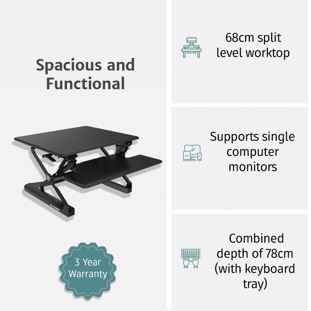 Yo-Yo DESK® 70 (formally MINI) Desk Riser | Standing Desk Converter ...