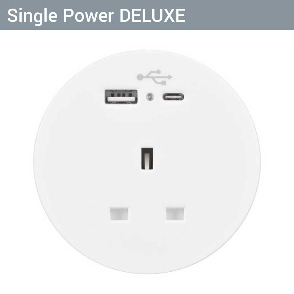 Single Power USB-A & USB-C Power Module | Yo-Yo DESK®