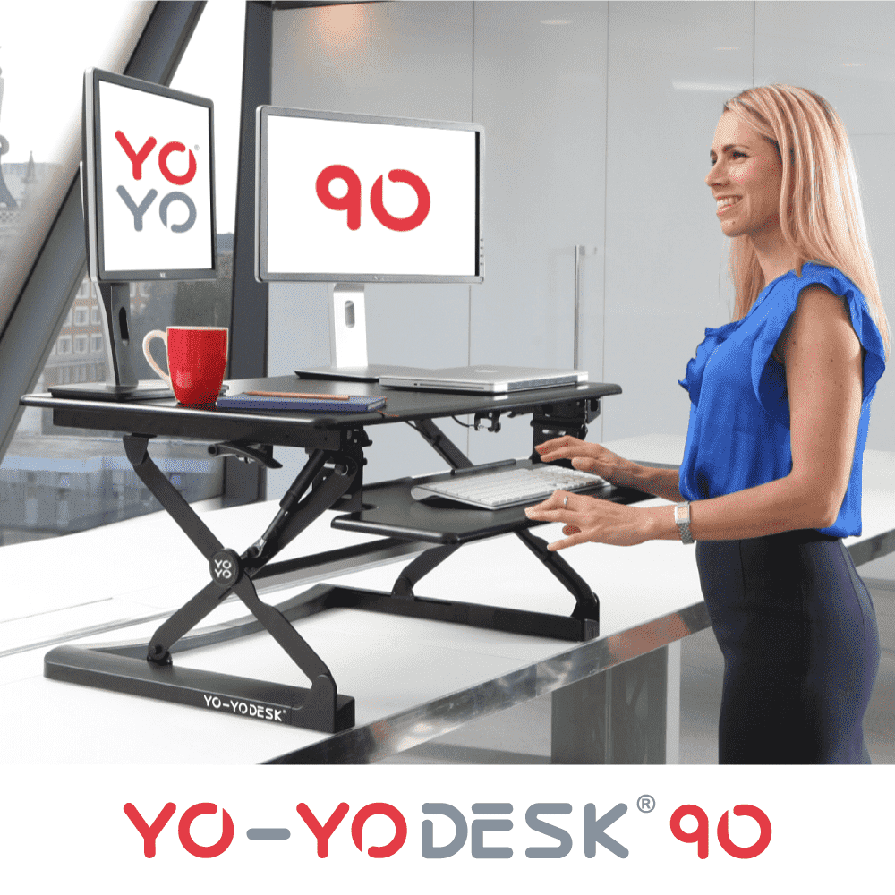 Yo-Yo DESK® 90 Desk Risers | UK’s favourite Standing Desk Converter ...