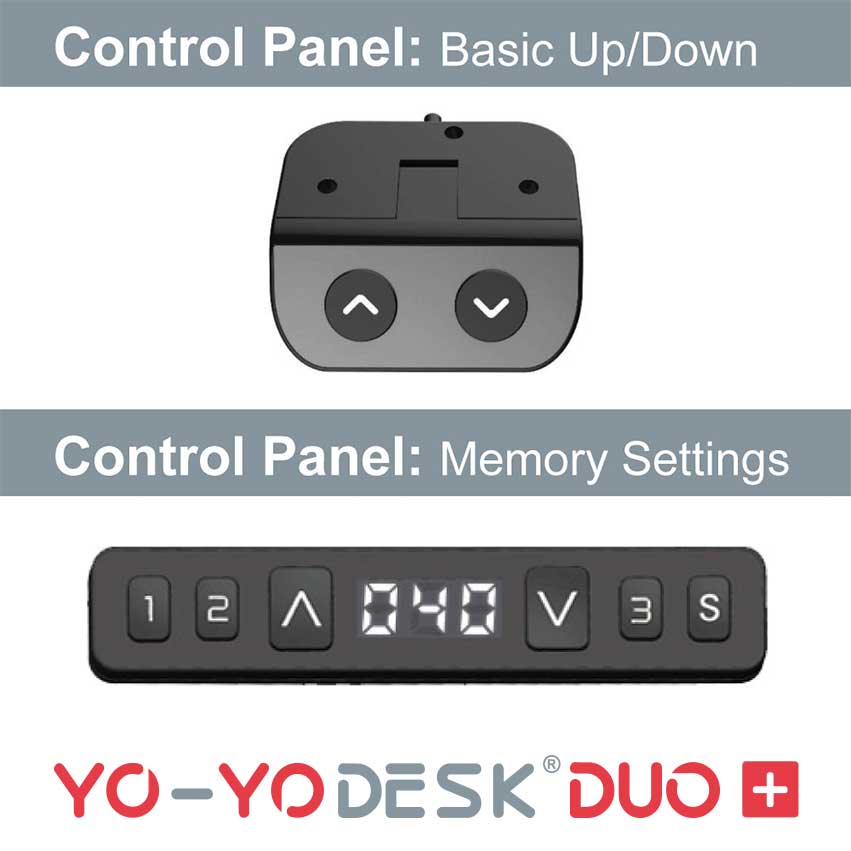 Yo-Yo DESK® DUO+ Dual Standing Desks | Maximum height adjustment to 130cm